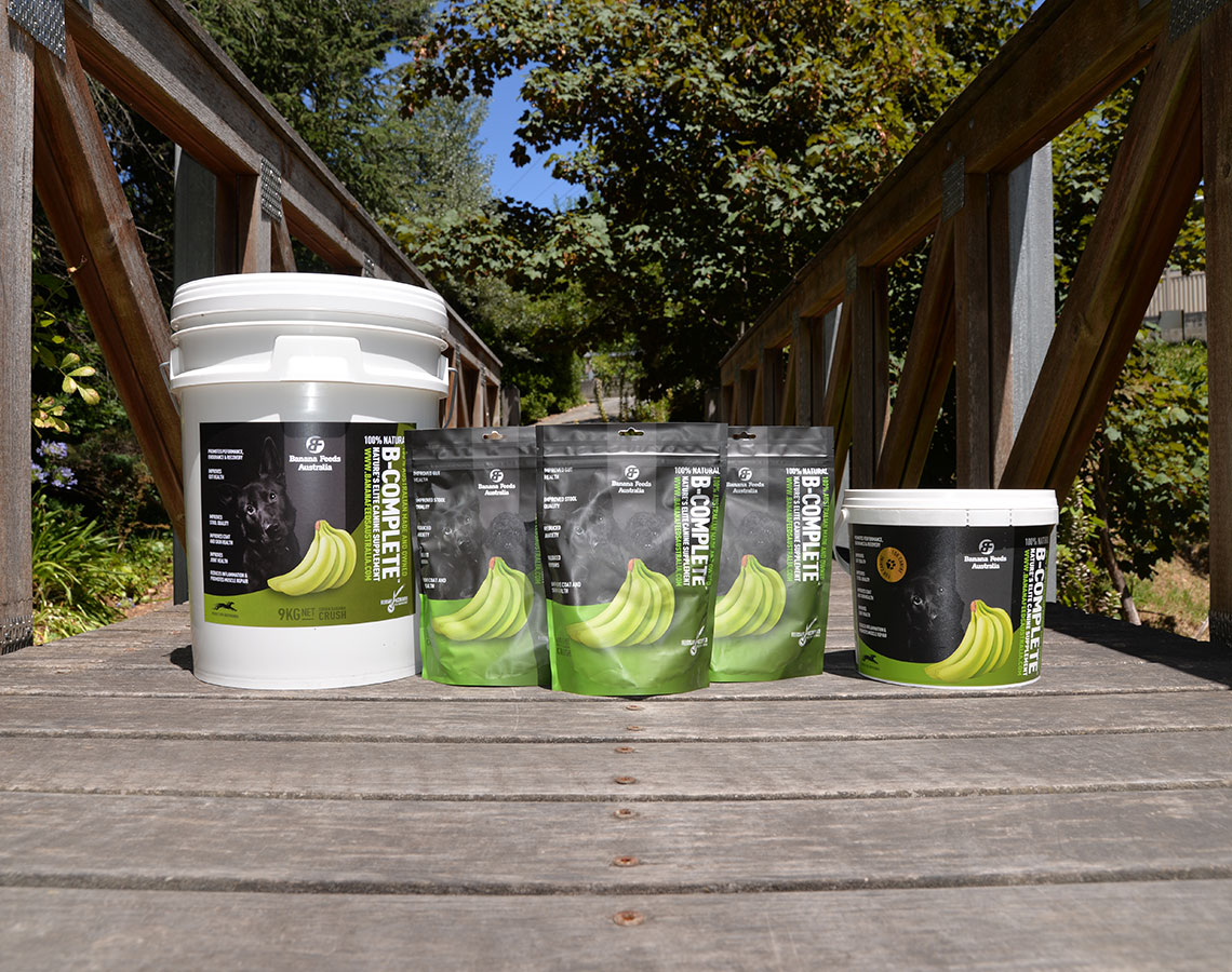 About B-COMPLETE™ for Canine - B-Complete | Banana Feed Supplement
